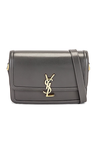 Saint Laurent Medium Solferino Satchel Bag in Storm | FWRD
