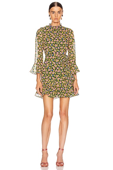 SALONI Marissa Mini Dress in Alpine Bouquet | FWRD