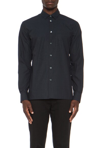 Stephan Schneider Vinyl Cotton Shirt in Night | FWRD