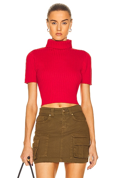 Staud Lilou Top in Red | Smart Closet