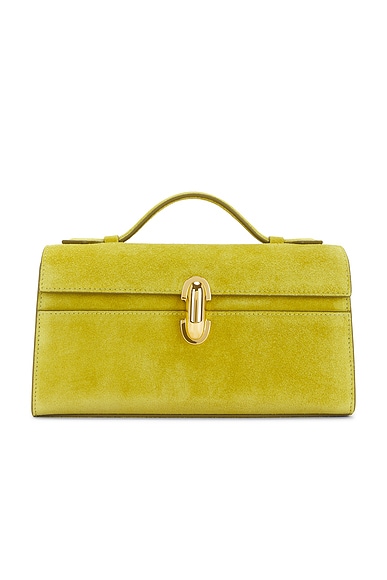 Savette The Symmetry Pochette Bag in Chartreuse | FWRD