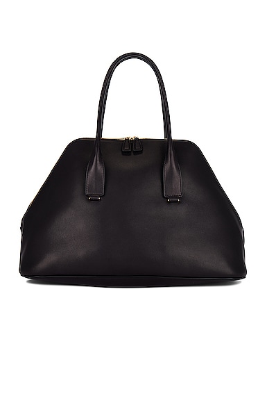 The Row Devon Top Handle Bag in Black | FWRD