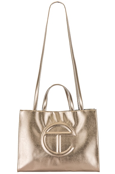 Telfar Medium Shopper Bag in Bronze | FWRD