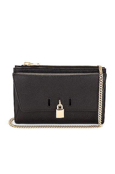 TOM FORD Padlock Mini Bag On Chain in Black | FWRD