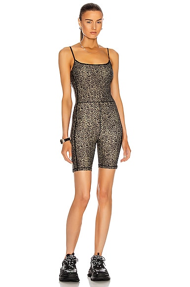 THE UPSIDE Leopard Catsuit in Animal | FWRD