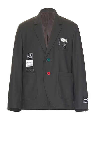 Undercover Jacket in Gray Khaki | FWRD