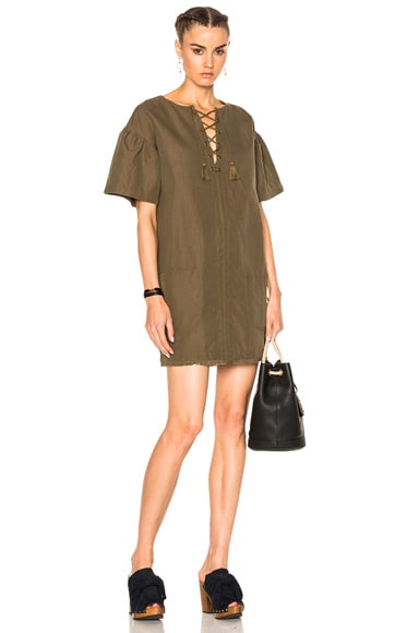 Ulla Johnson Marcelle Dress in Olive | FWRD
