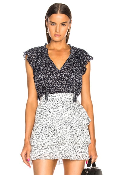 Ulla Johnson Sigrid Top in Midnight | FWRD