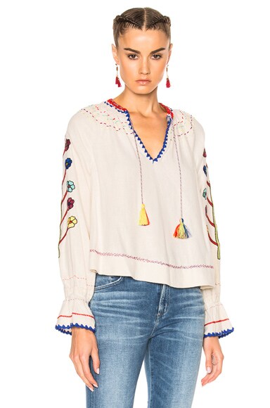 Ulla Johnson Vania Top in Natural | FWRD