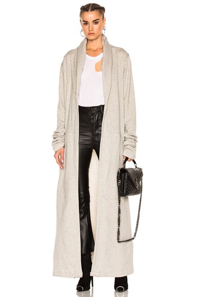 Unravel for FWRD Hooded Robe in Grey | FWRD