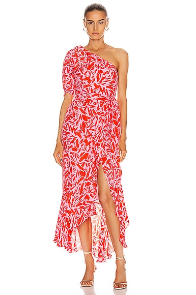 Veronica Beard Vie Dress in Poppy Multi | FWRD