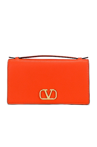 Valentino Garavani Vlogo Signature Wallet on Chain Bag in Titian | FWRD