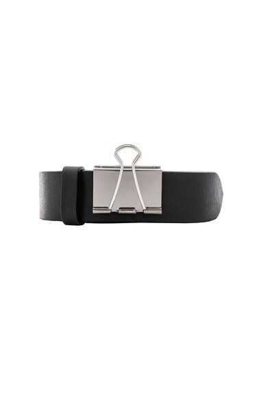 VETEMENTS Paperclip Belt in Black | FWRD