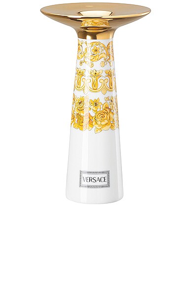 VERSACE Medusa Rhapsody Vase/Candleholder in White | FWRD
