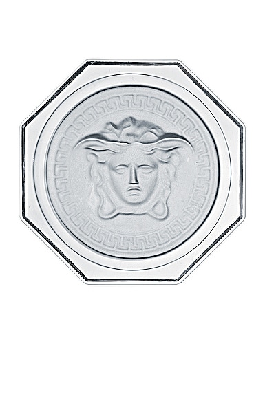 VERSACE Medusa Crystal Coasters in Clear | FWRD