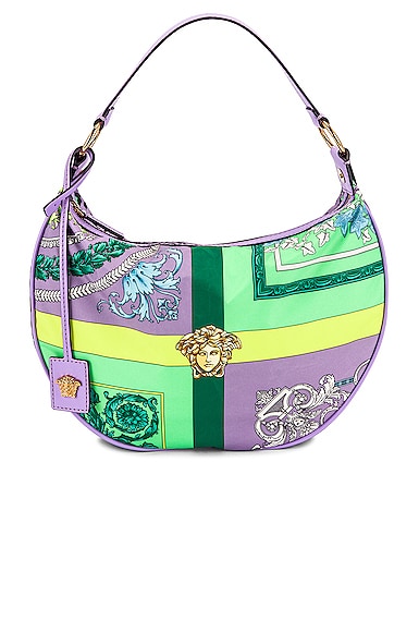 VERSACE Hobo Shoulder Bag in Jacaranda & Multicolor | FWRD
