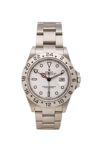 Vintage Rolex Stainless Explorer White Dial in Silver | FWRD