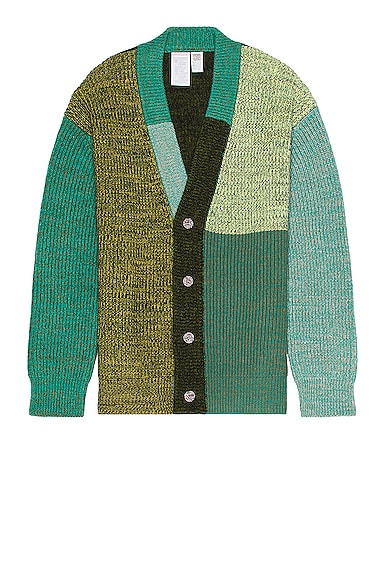 Waste Yarn Project Patti Cardigan in Green | FWRD