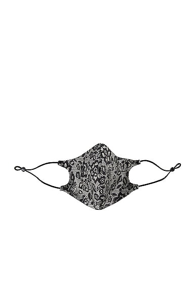 Wolford Lace Silk Mask in Black & White | FWRD