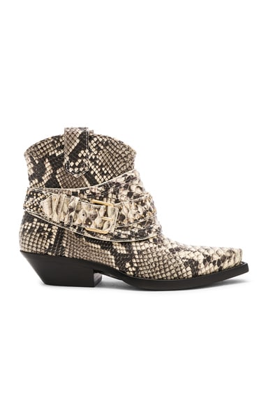 Zimmermann Snakeskin Embossed Cowboy Boots in Snake | FWRD