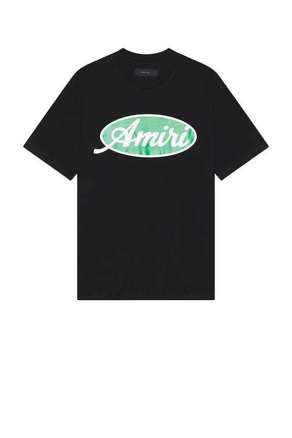 OFF-WHITE Crystal Round Logo Over T-shirt in Black & White OFF-WHITE Crystal Round Logo Over T-shirt in Black & White