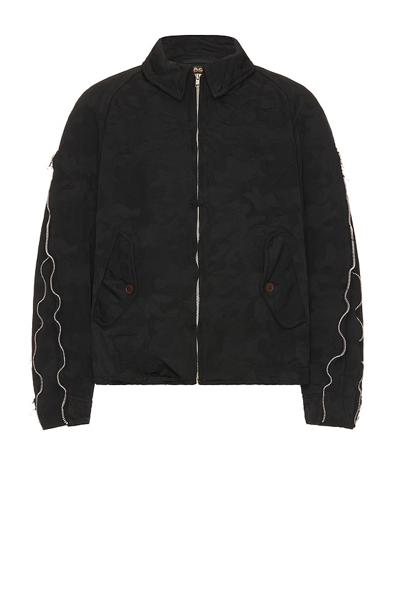 Balenciaga Racer Jacket in Sunbleached Black | FWRD Balenciaga Racer Jacket in Sunbleached Black | FWRD