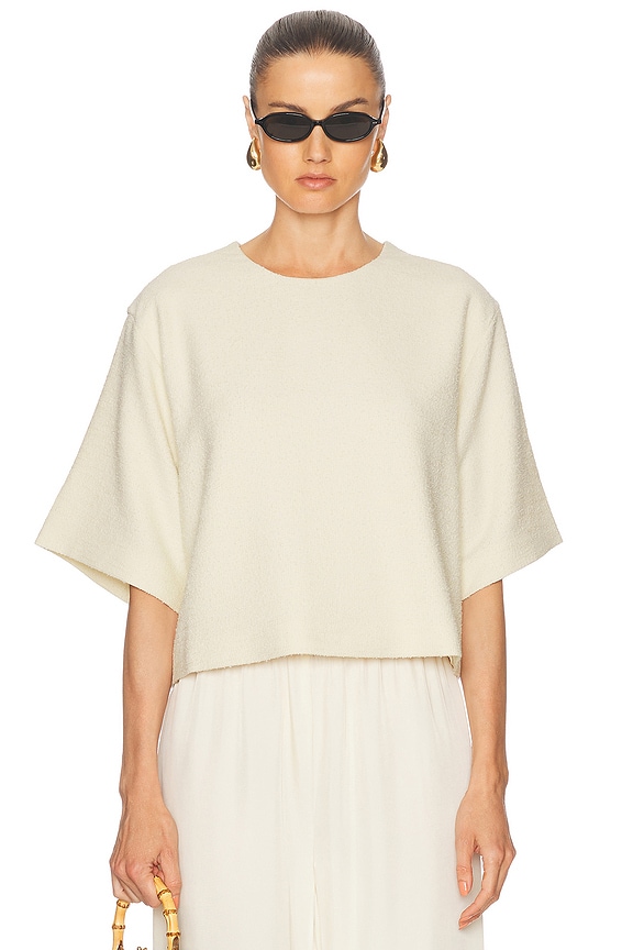 Isabel Marant Etoile Azelia Knit Top in Ecru | FWRD Isabel Marant Etoile Azelia Knit Top in Ecru | FWRD