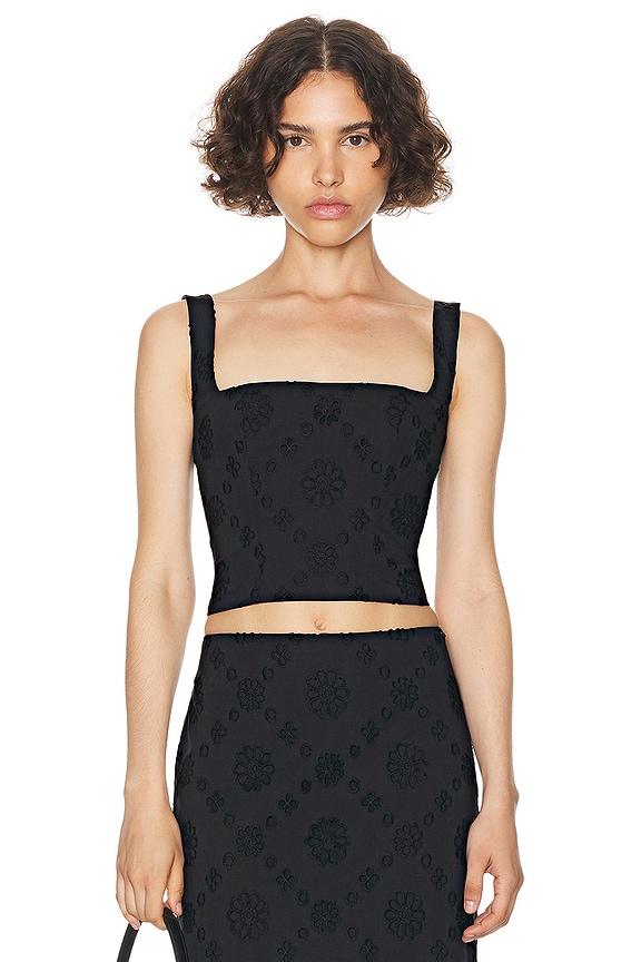 Jean Paul Gaultier Madonna Inspired Bra Top in Black | FWRD Jean Paul Gaultier Madonna Inspired Bra Top in Black | FWRD