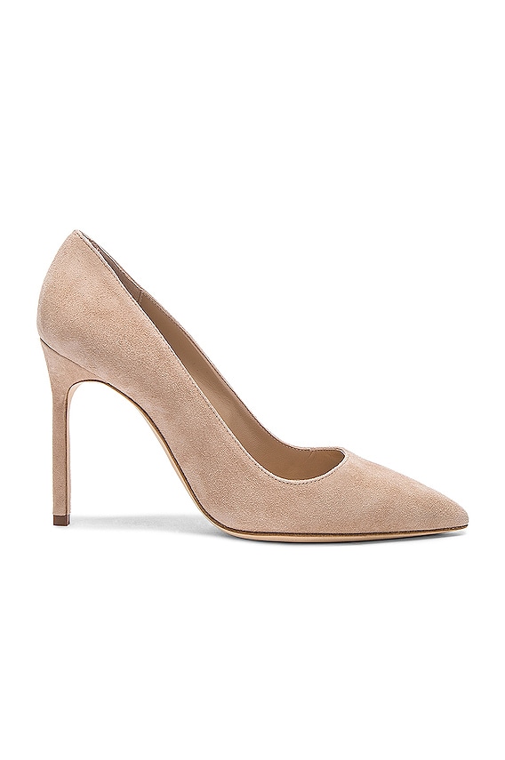 Manolo Blahnik Leather BB 105 Heels in White Leather | FWRD Manolo Blahnik Leather BB 105 Heels in White Leather | FWRD