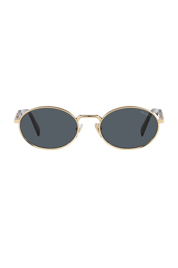 Prada Oval Sunglasses in Black | FWRD Prada Oval Sunglasses in Black | FWRD