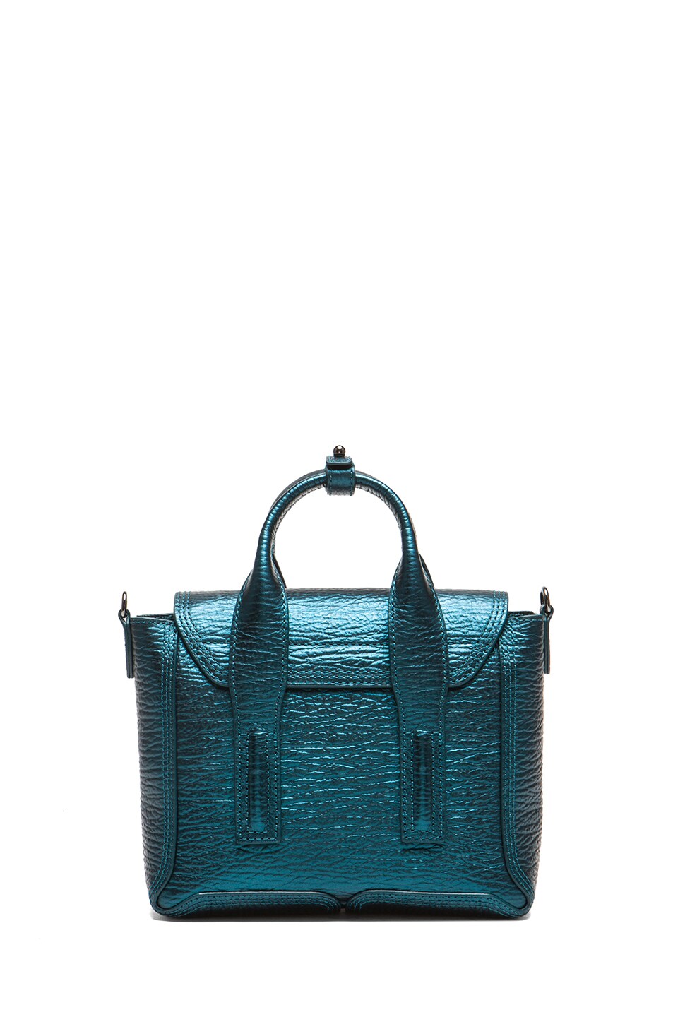 3.1 phillip lim Mini Pashli Satchel in Turquoise & Gunmetal | FWRD