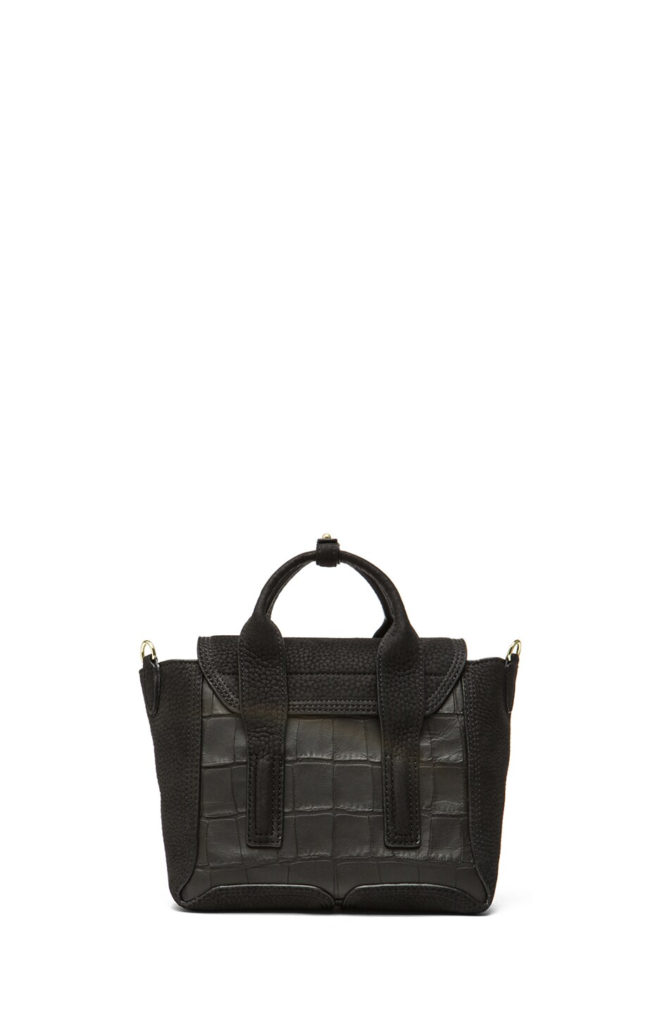 3.1 phillip lim Mini Pashli Satchel in Black Croc | FWRD