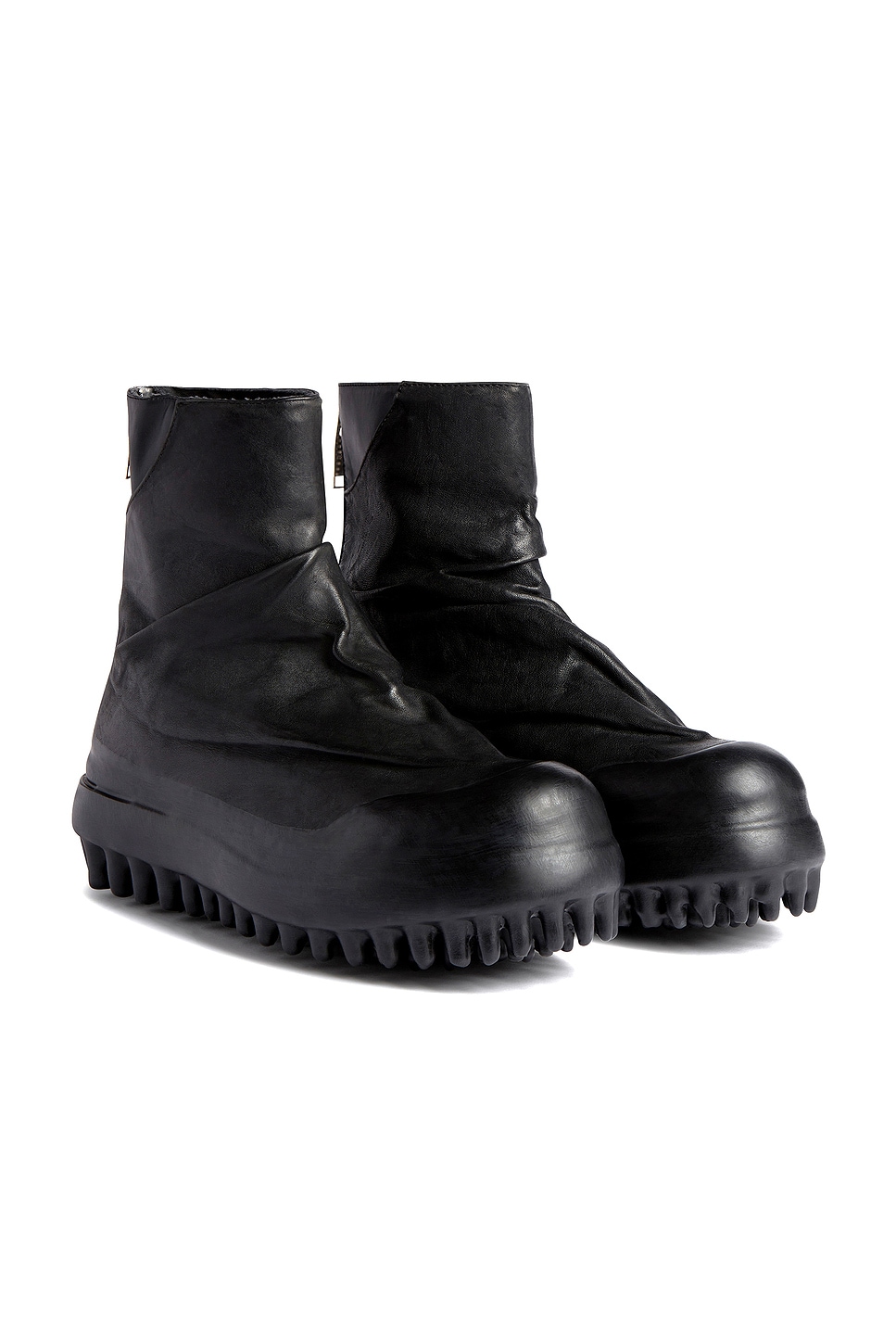 424 Miner Marathon Boot in Black & Wax Spray | FWRD