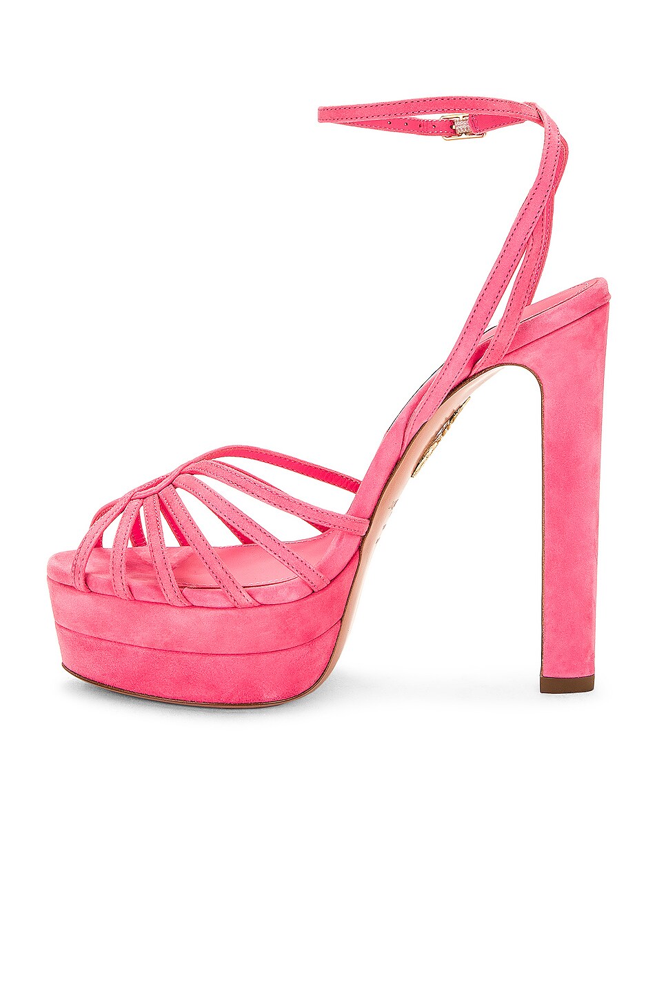 Aquazzura Flow 130 Plateau Sandal in Watermelon | FWRD