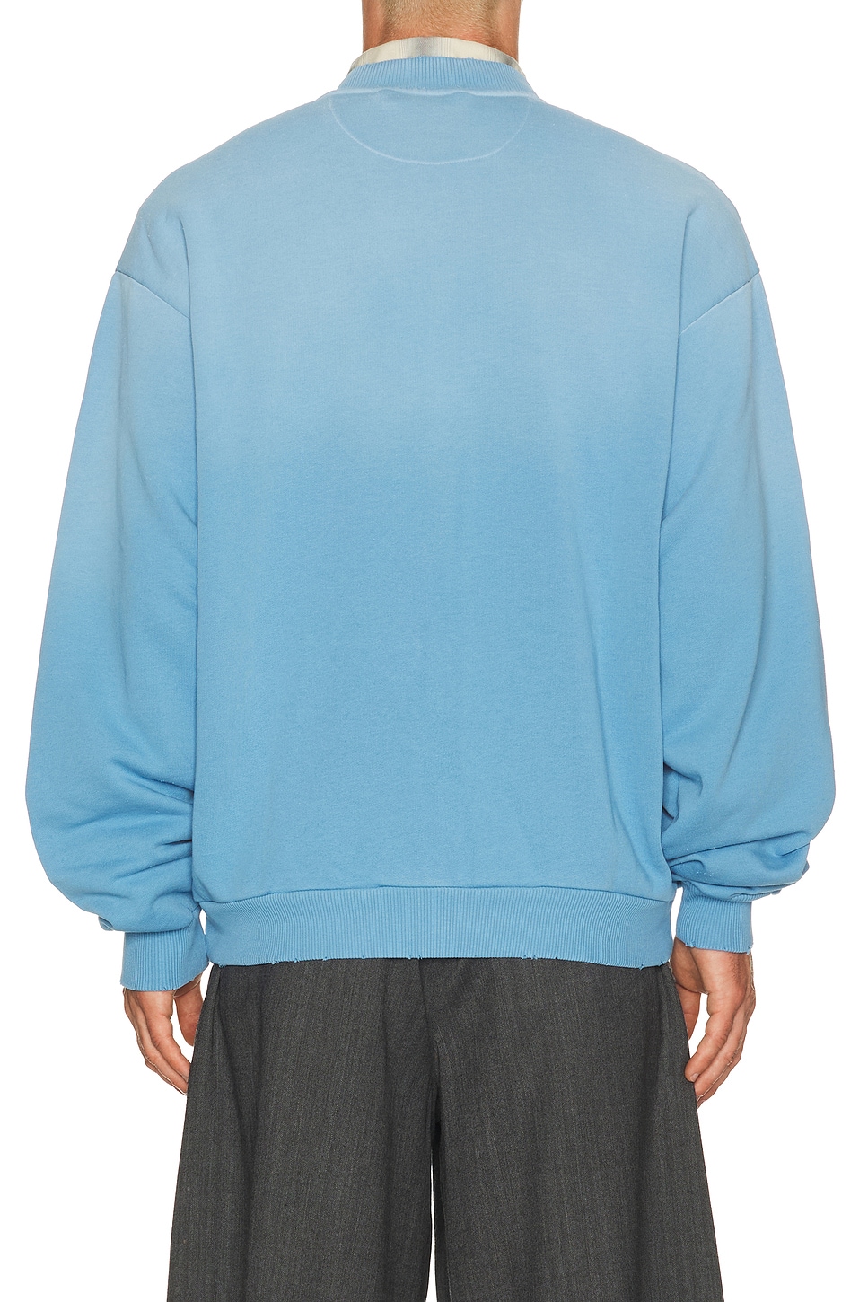 Acne Studios Fiah U Zip 1996 Sweater in Cornflower Blue | FWRD
