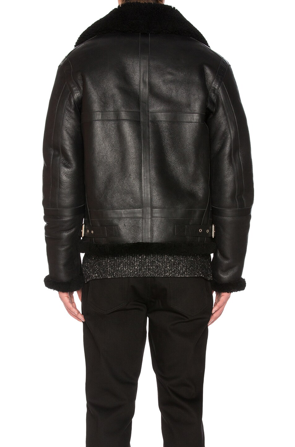 Acne Studios Ian Shearling Jacket in Black | FWRD