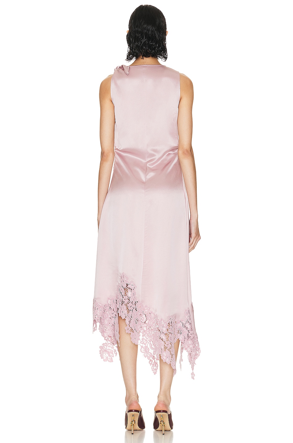 Acne Studios Leg Slit Dress in Mauve Pink | FWRD