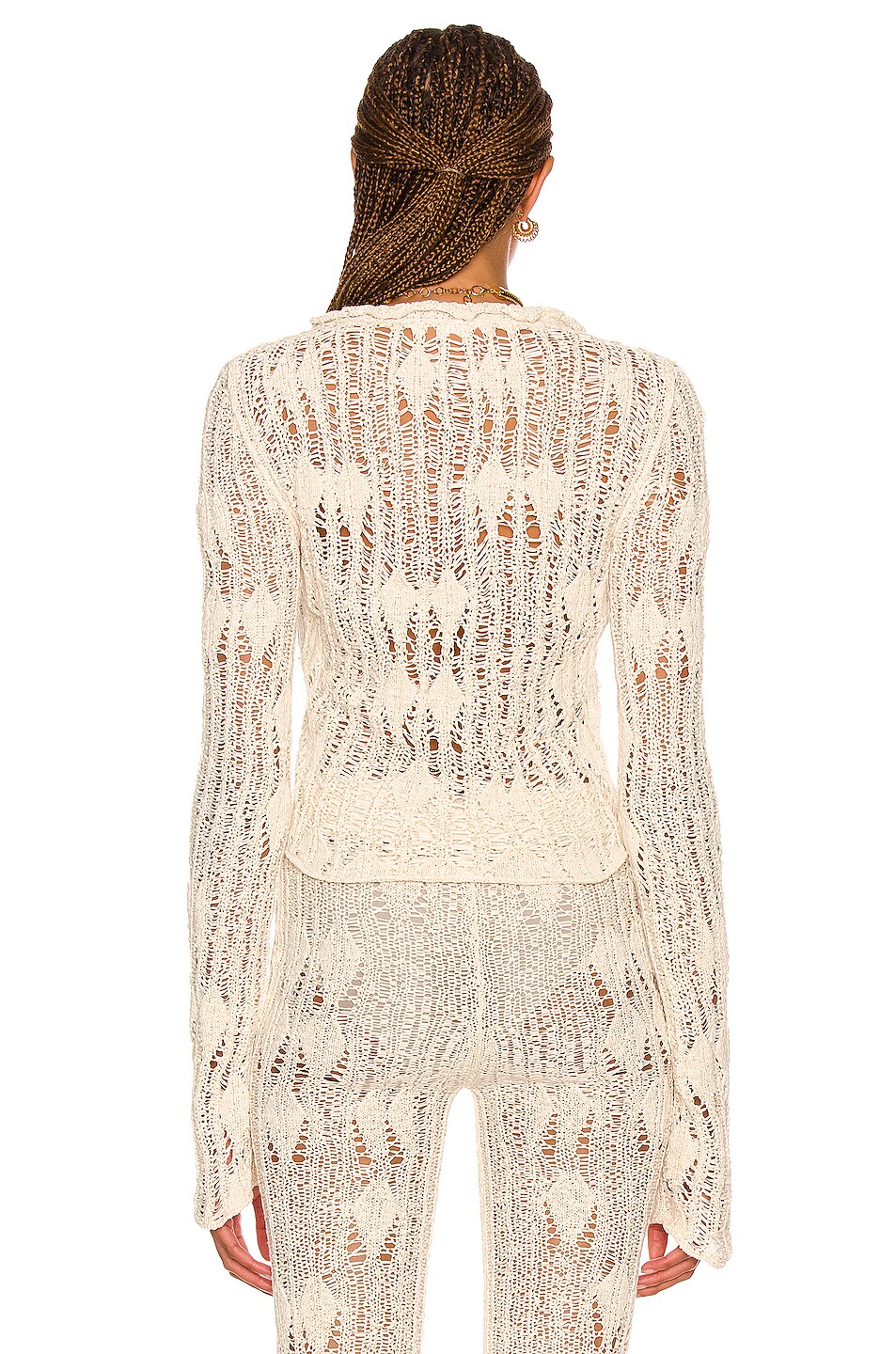 Acne Studios Sweater in Ivory White | FWRD