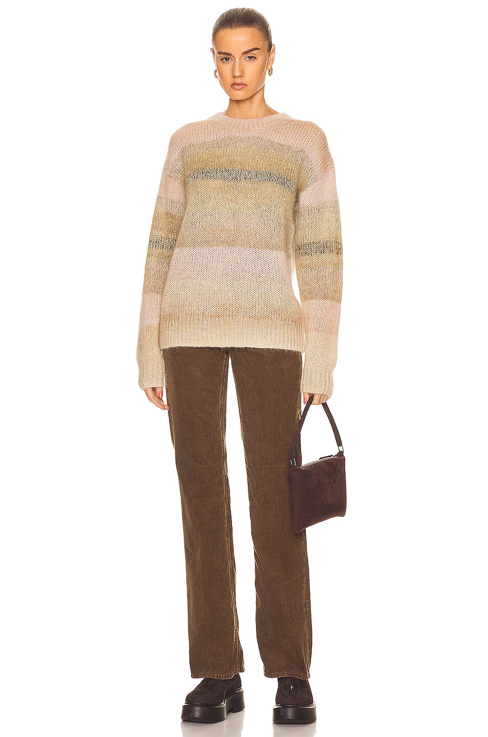 Acne Studios Pullover Sweater in Warm Beige & Multi | FWRD