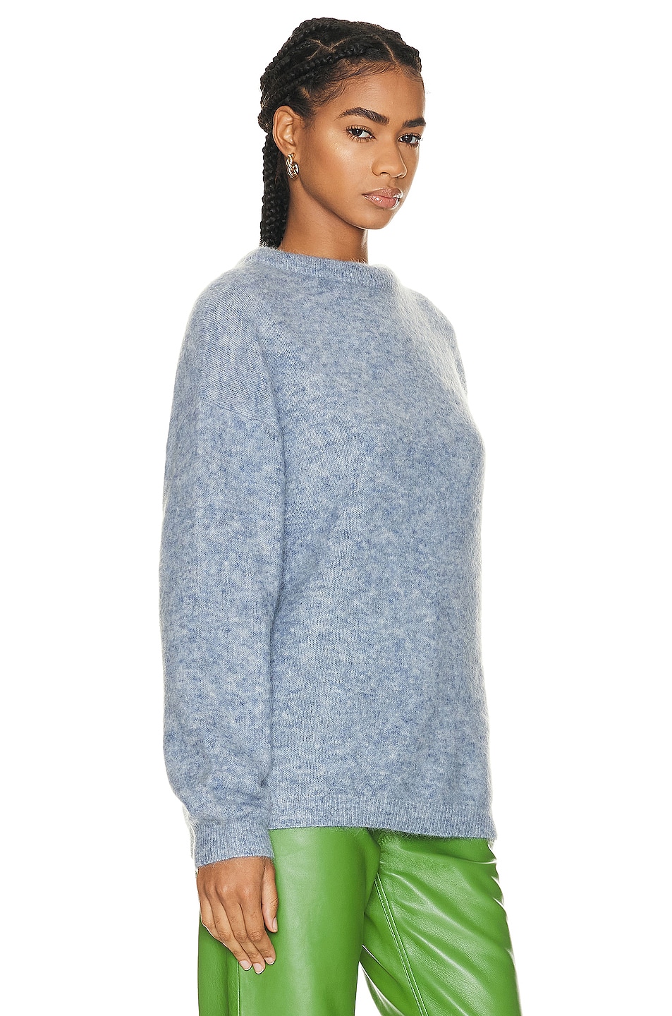 Acne Studios Crewneck Sweater in Denim Blue | FWRD