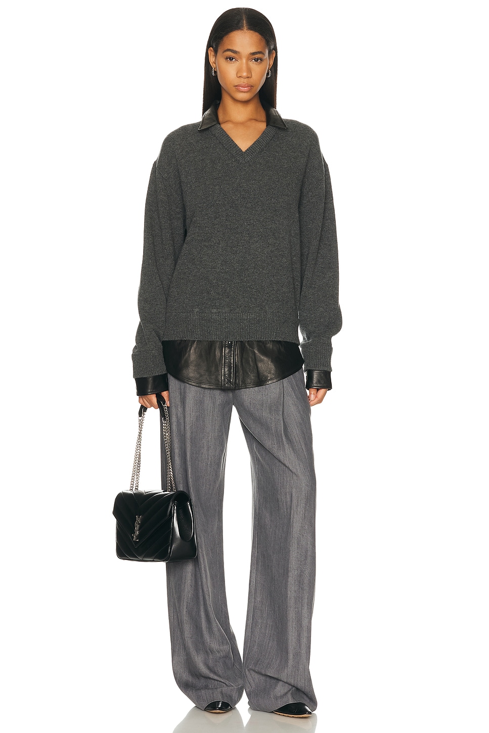Acne Studios Krispo Sweater in Grey | FWRD
