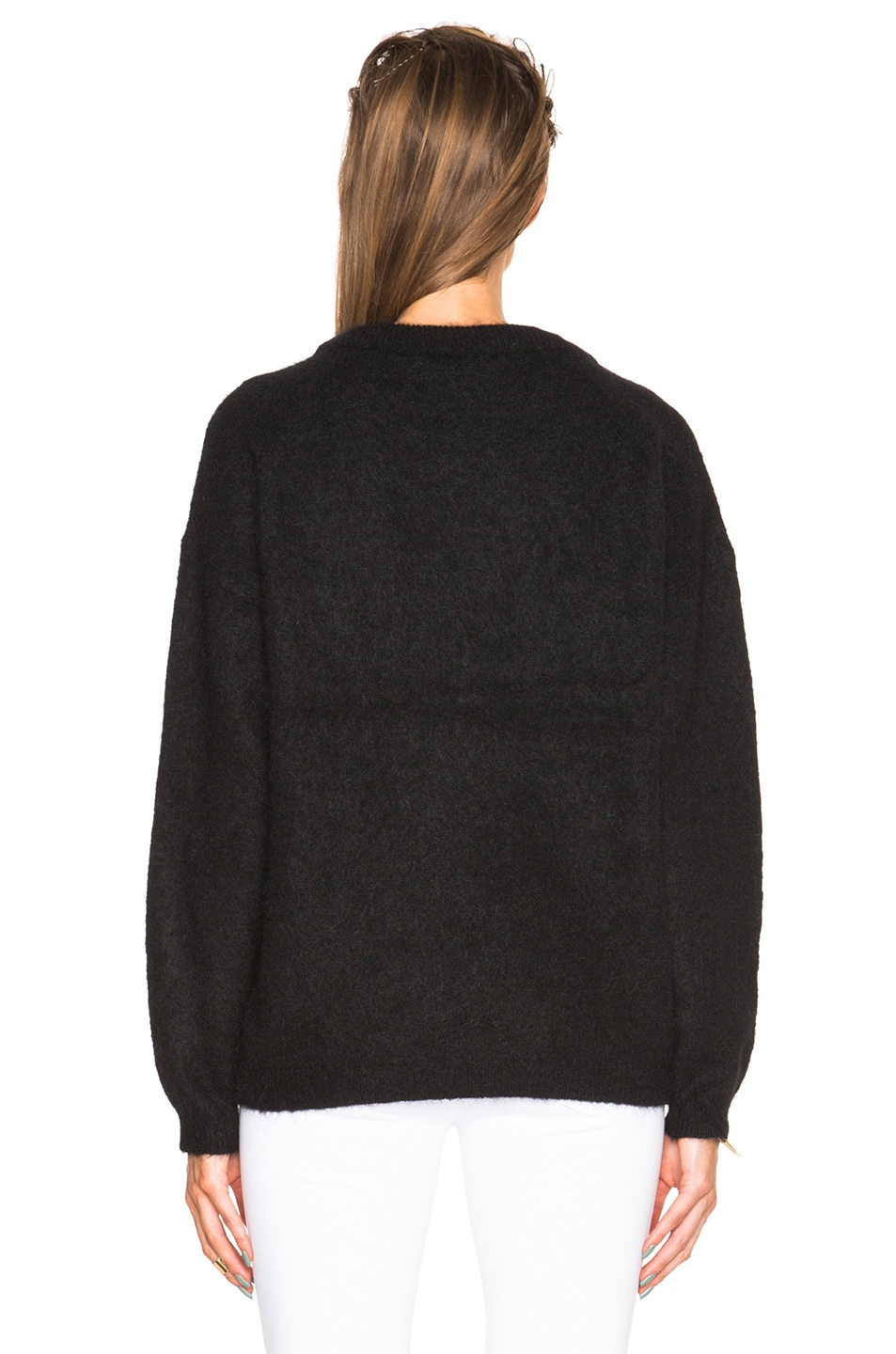 Acne Studios Dramatic Mohair Sweater in Black | FWRD