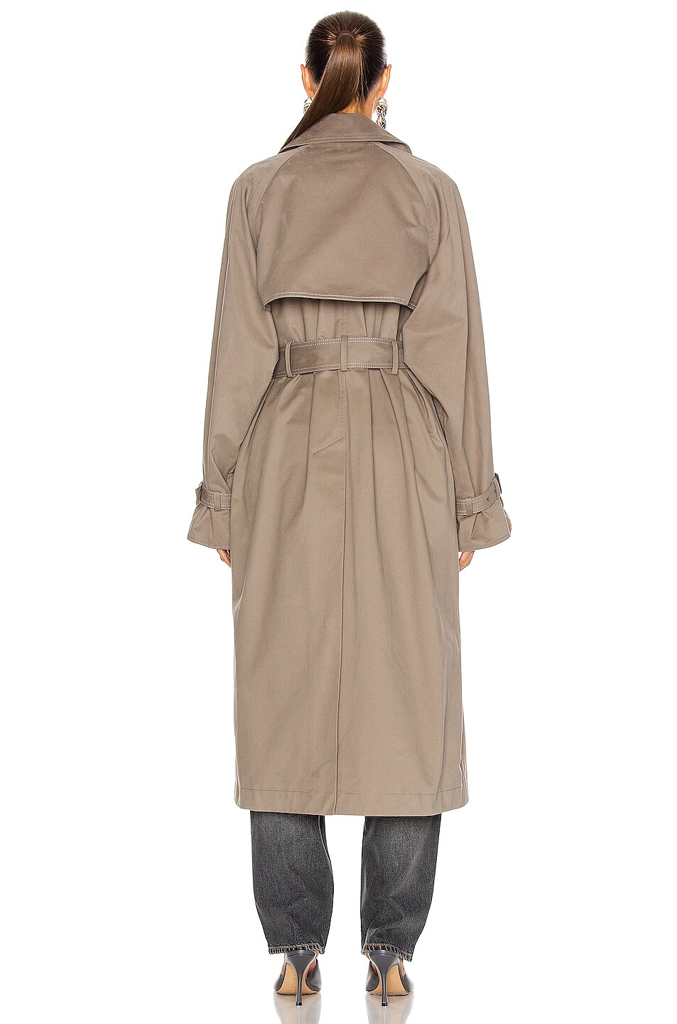 Acne Studios Octa Coat in Stone Grey | FWRD