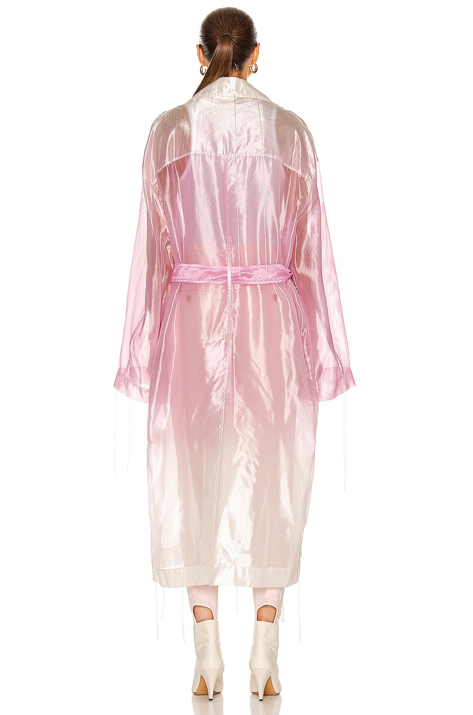 Acne Studios Button Down Duster in Faded Pink | FWRD