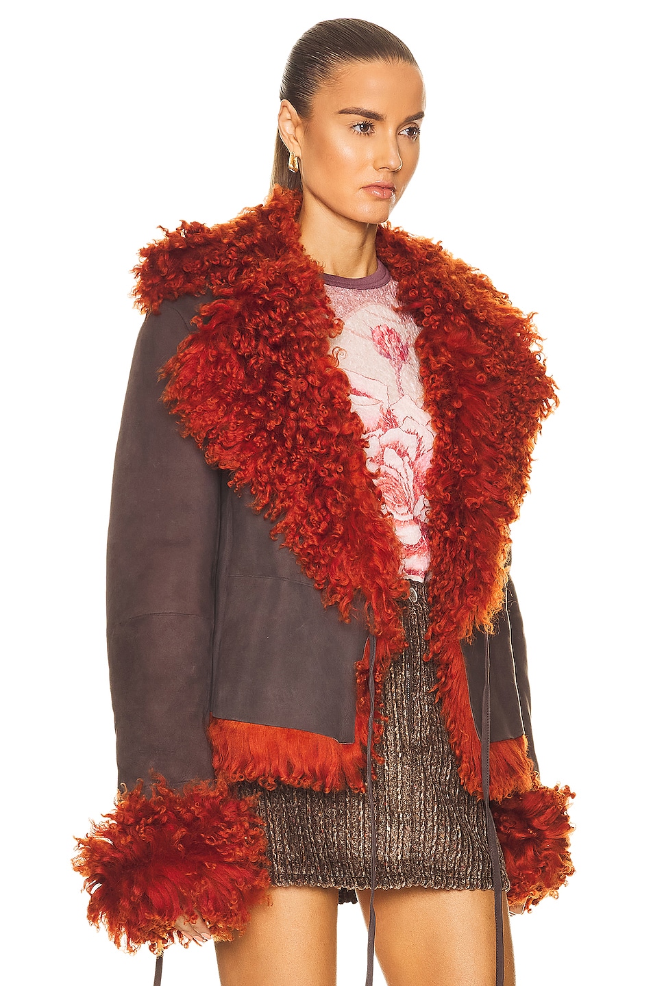 Acne Studios Trim Jacket in Rust Orange | FWRD