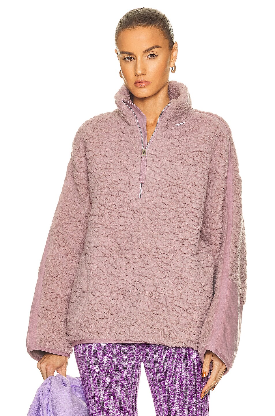 Acne Studios Teddy Jacket in Lilac Purple | FWRD