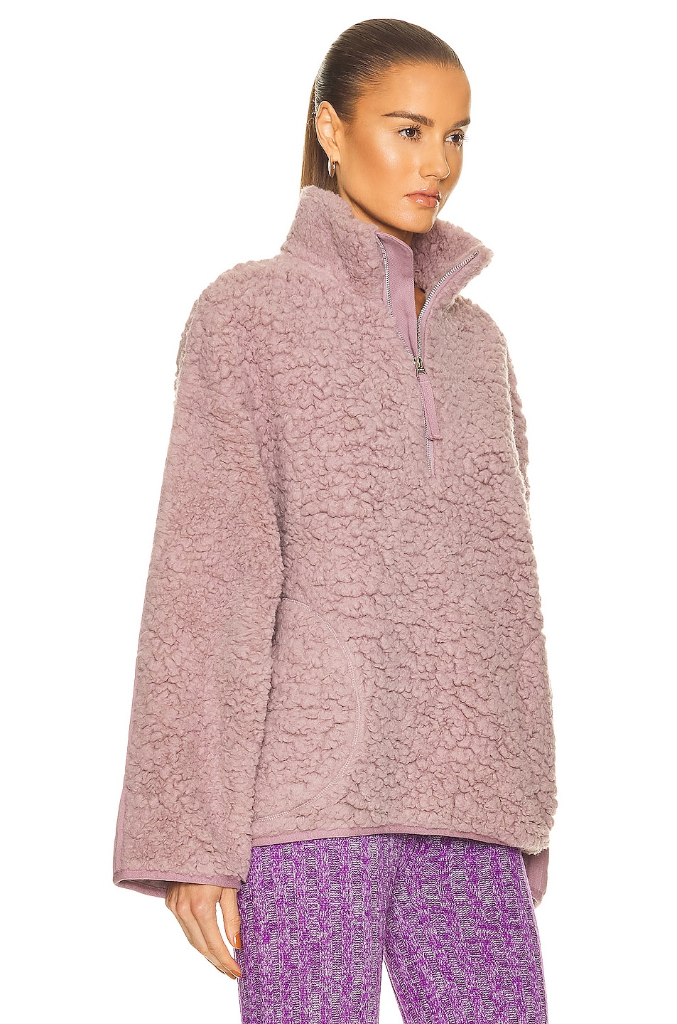 Acne Studios Teddy Jacket in Lilac Purple | FWRD