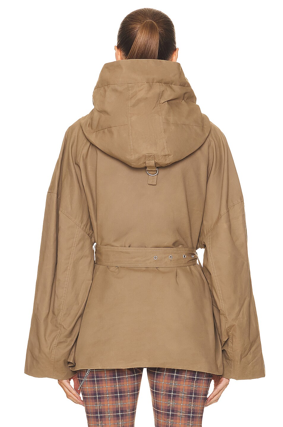 Acne Studios Ozzi Waxed Cotton Jacket in Khaki Green | FWRD