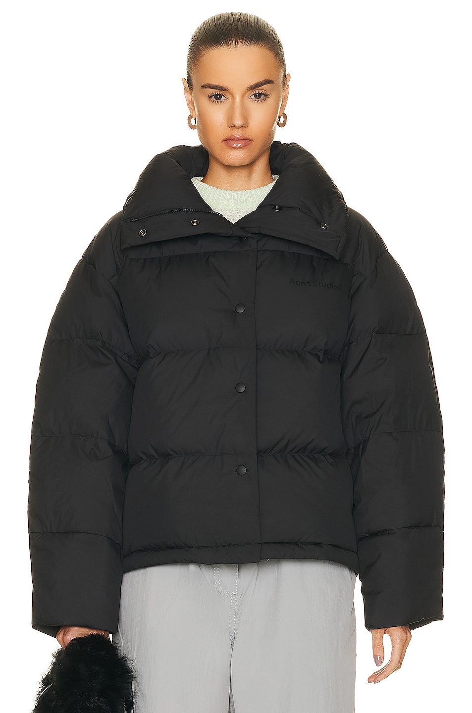 Acne Studios Puffer Jacket in Black | FWRD