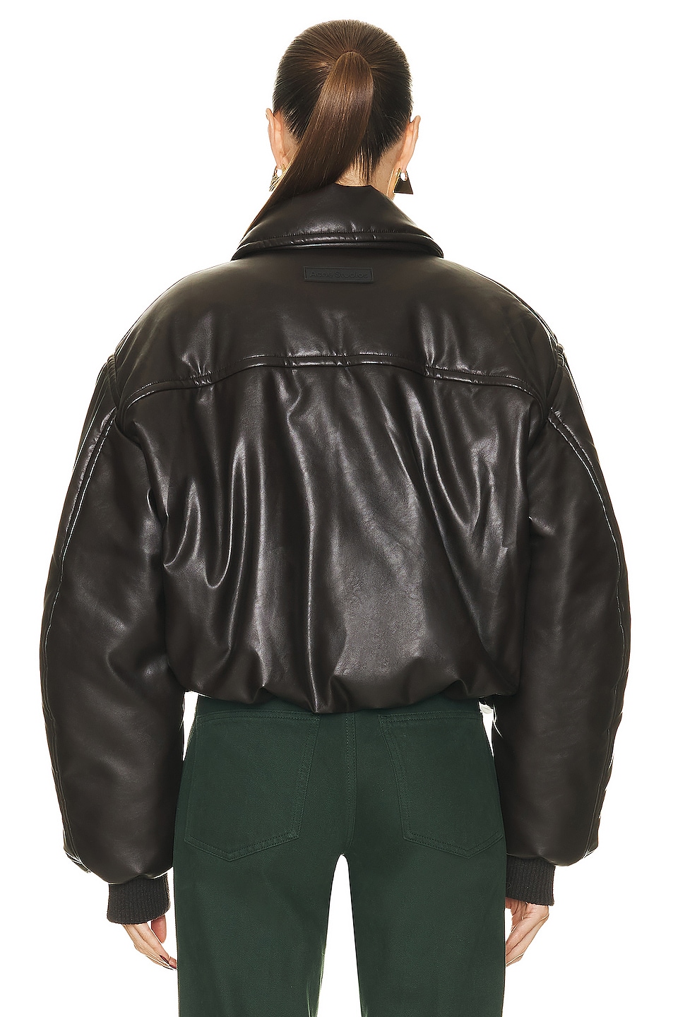 Acne Studios Puffer Jacket in Dark Brown | FWRD